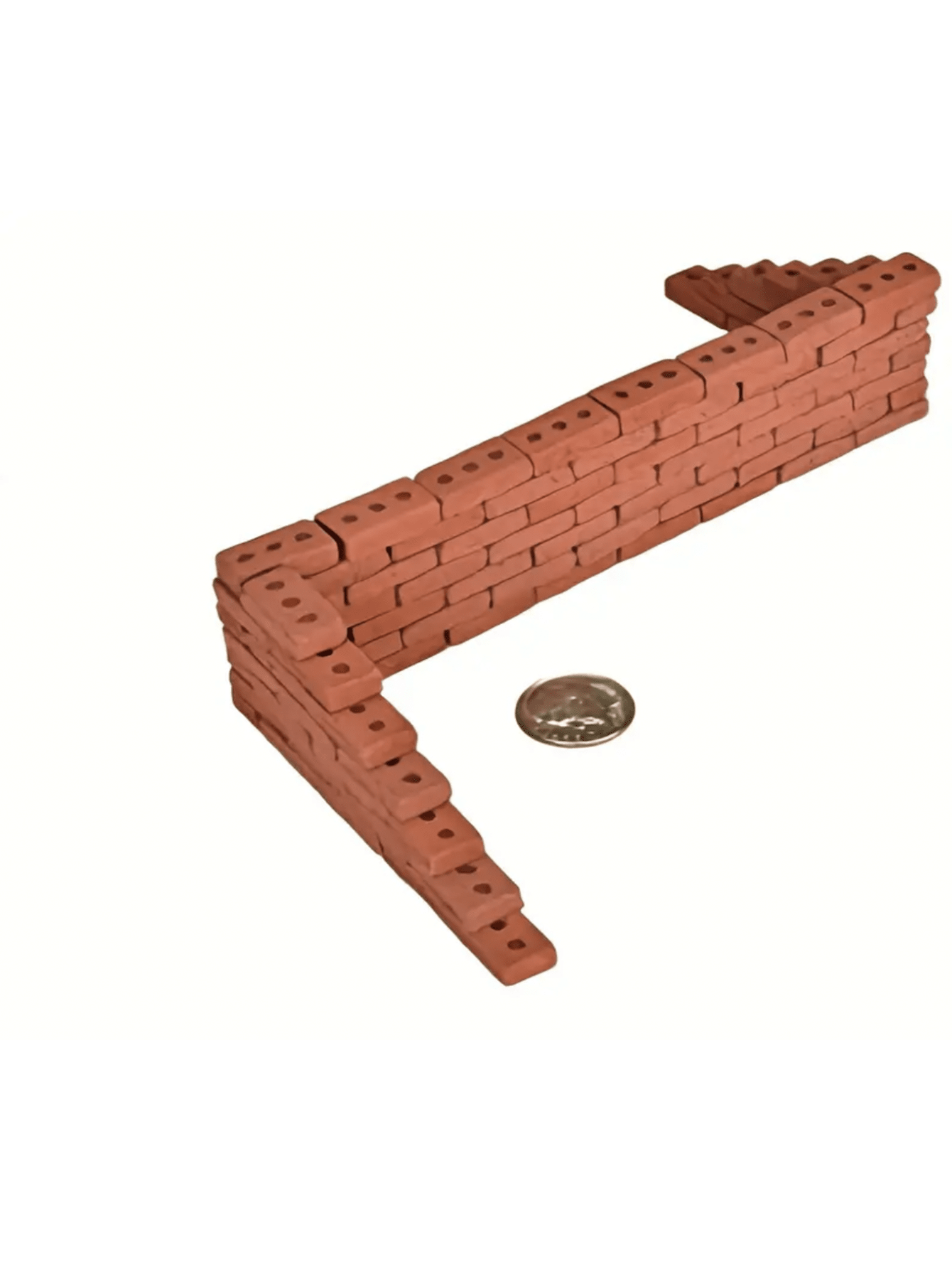 50pcs 1:16 Acacia Grove Real Mini Red Bricks - DIYFake Bricks Model For ...
