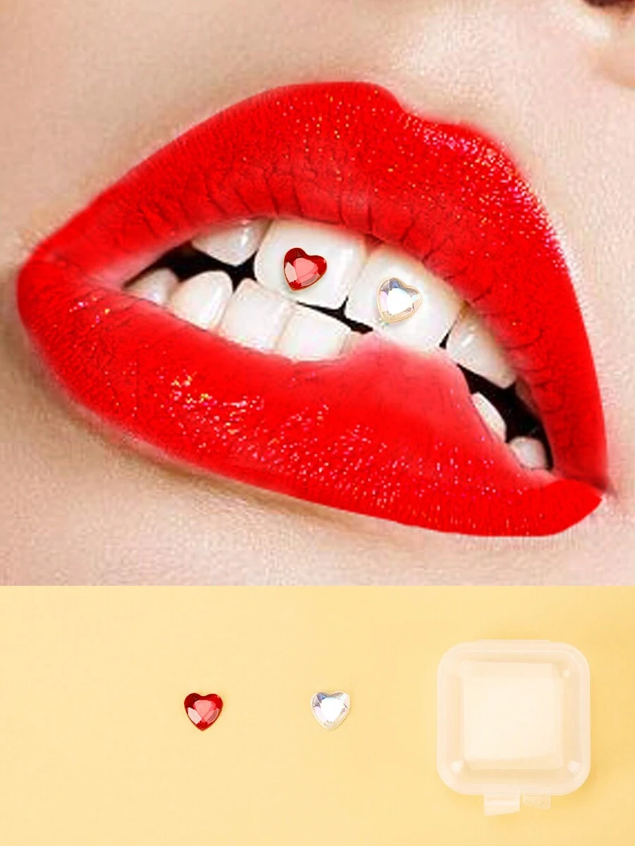 1box Multicolor Rhinestone Crystal Heart, Butterfly, Rabbit Shaped ...