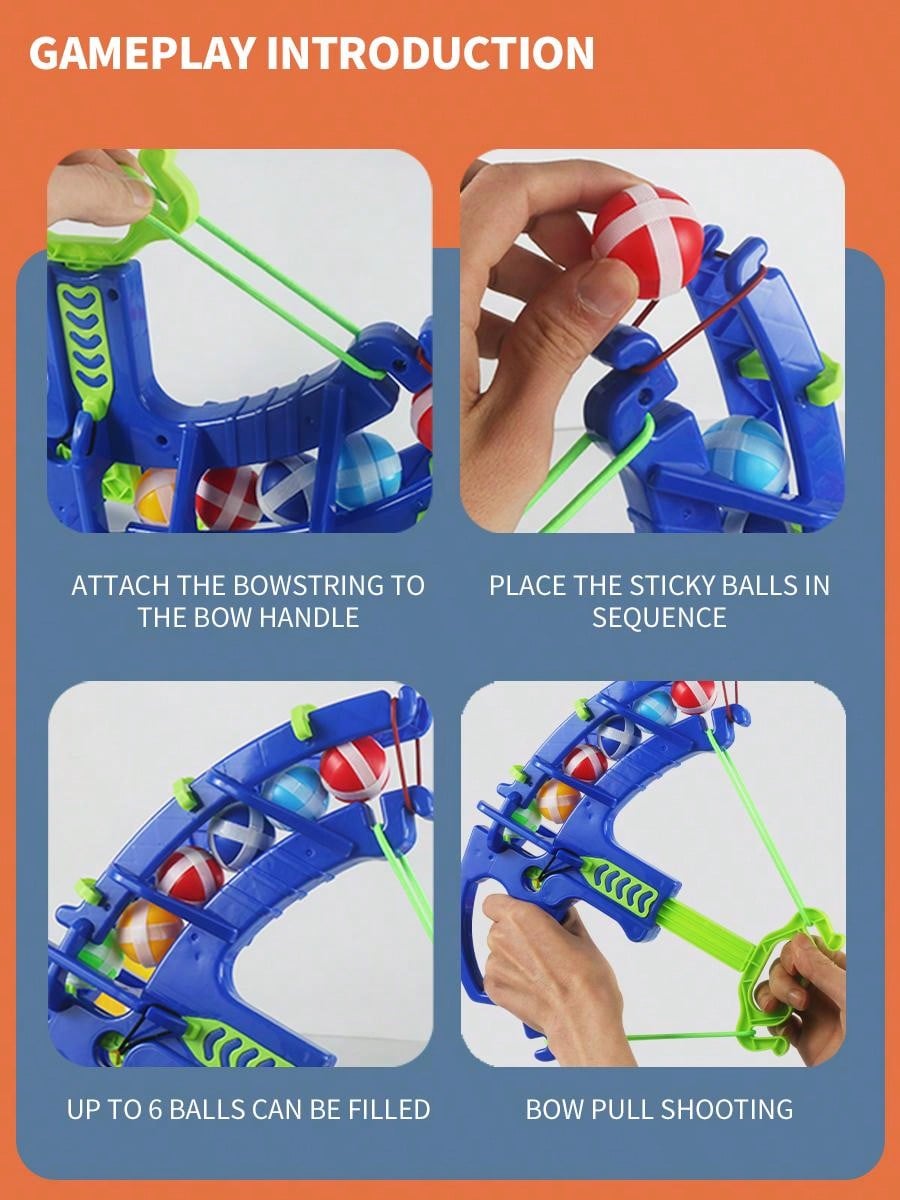 1 Space Themed Shooting Target Sticky Ball, Bow And Arrow Toy, Throwing ...