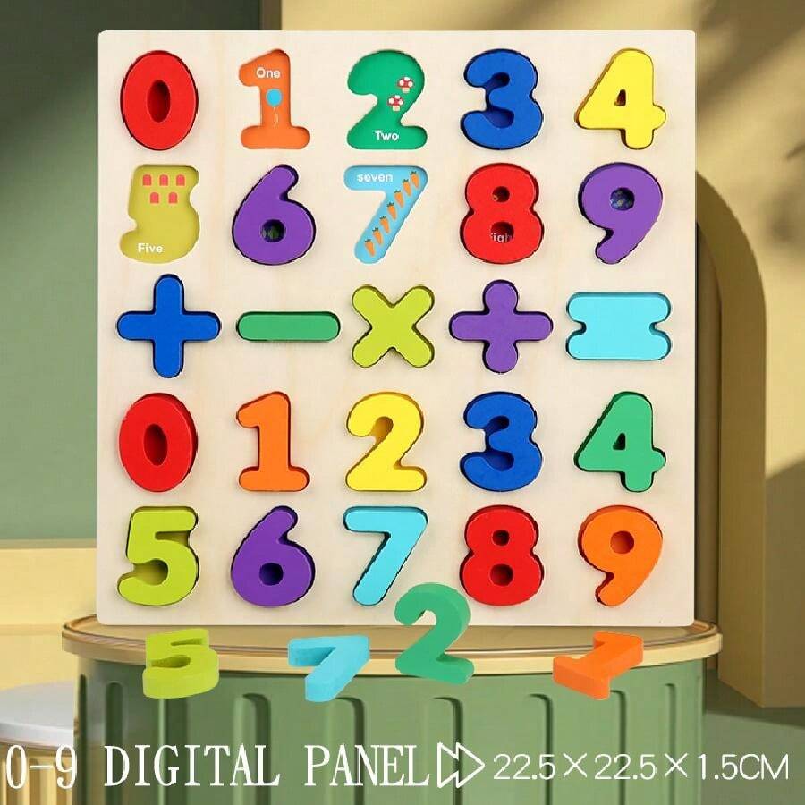 Wooden Alphabet & Number Puzzle - Abc Letter & Numeric Sorting Board ... Wooden Alphabet & Number Puzzle - Abc Letter & Numeric Sorting Board ...