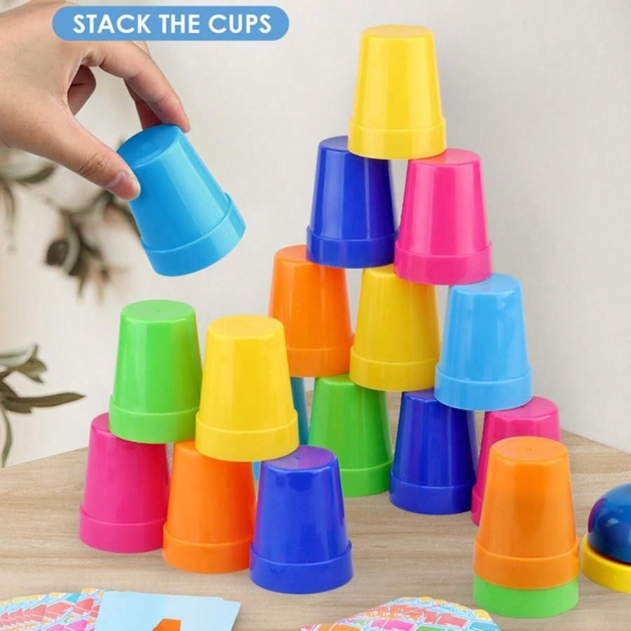 18pcs Speed Stacks Cup Game Set, Interactive Game For Focus And Logic ...