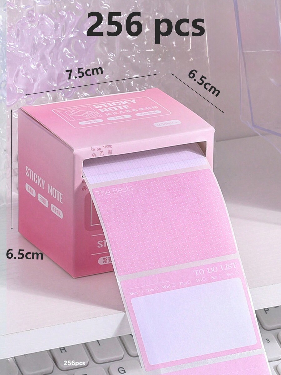 326 Sheets Fully Sticking Pop Up Memo Dispenser With Random Packaging ...