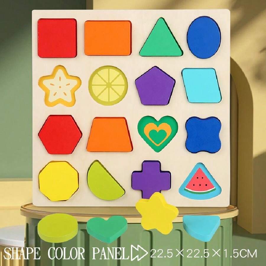 Wooden Alphabet Puzzle - Abc And Numbers Sorting Board, Montessori ...