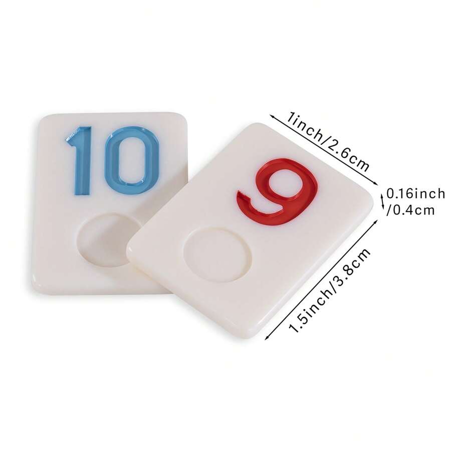 1 Set, Rummy Large Numbers Edition, Original Rummy Tile Game, Rummy ...