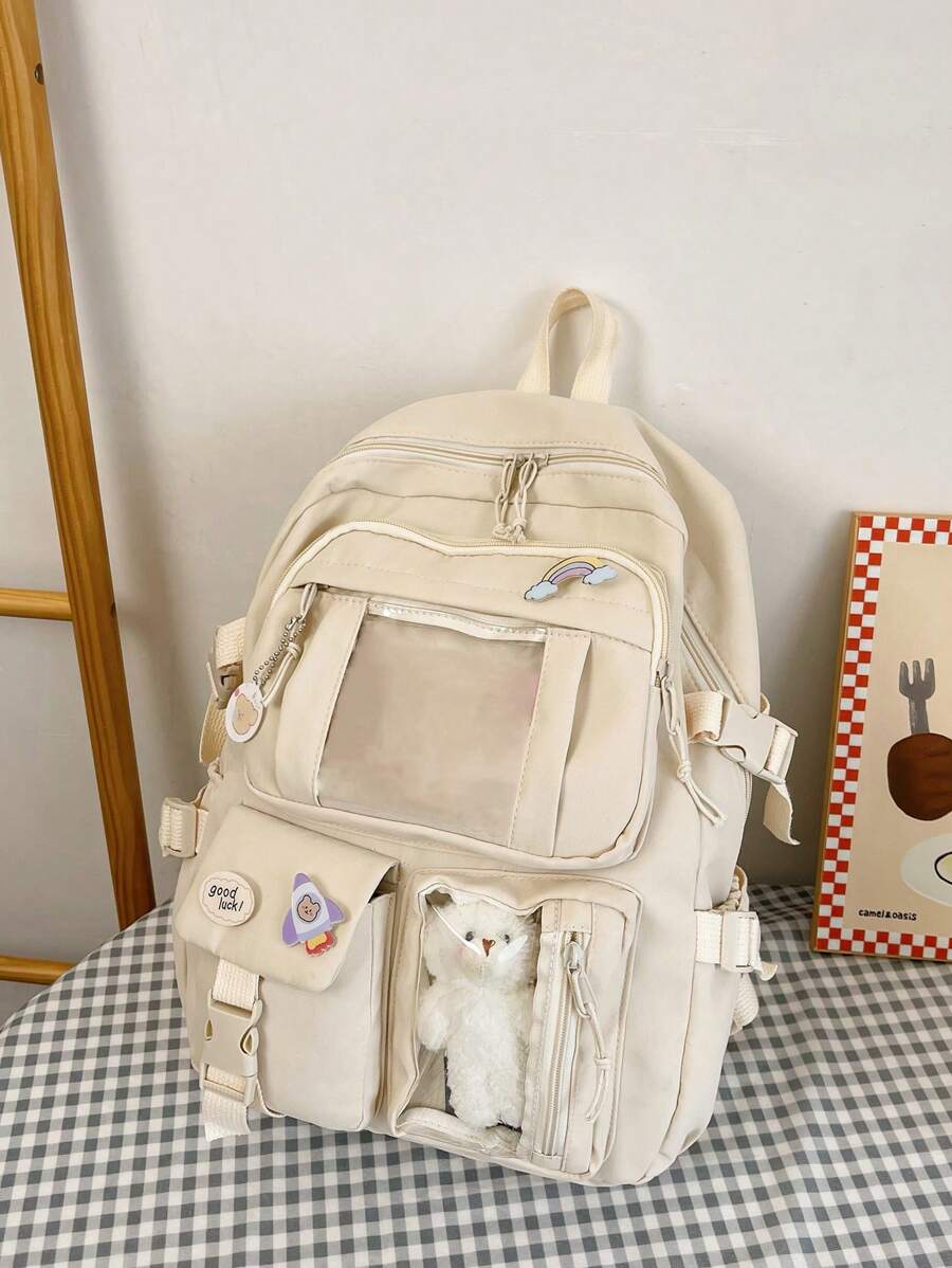 High-Capacity Student Backpack With Cute Ins Style Design, Suitable For ...