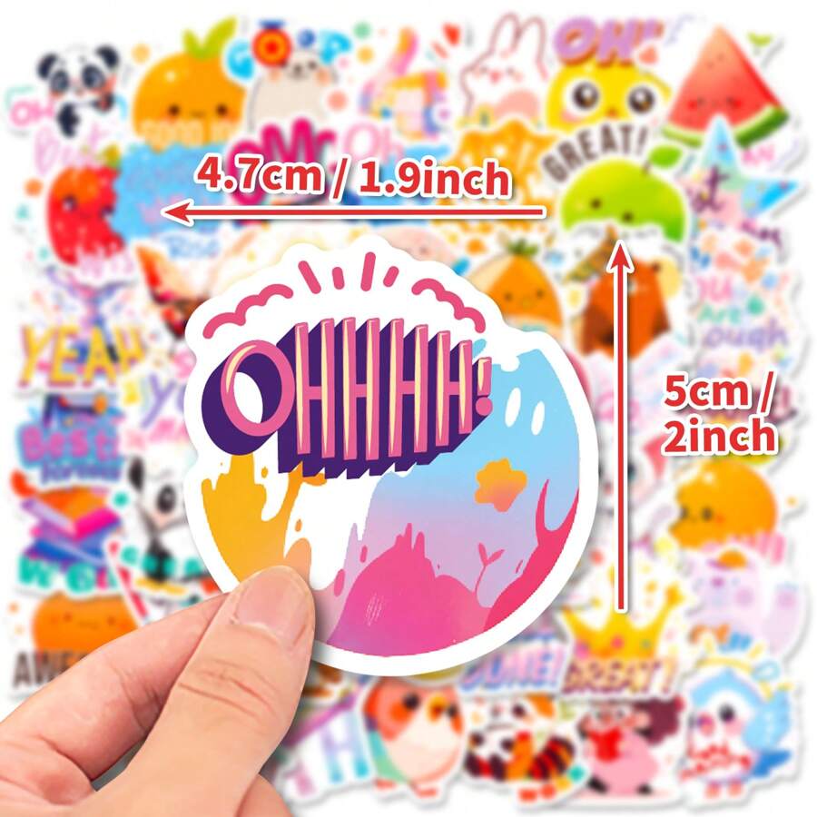 100Pcs Motivational Stickers For Water Bottles, Vinyl Waterproof Reward ...