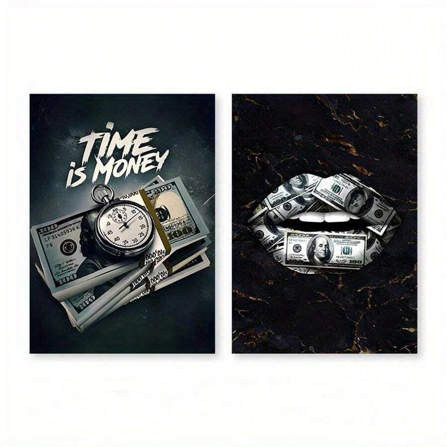 1pc Canvas Wall Art Money Motivation Money Art Poster Wall Decor Home ...
