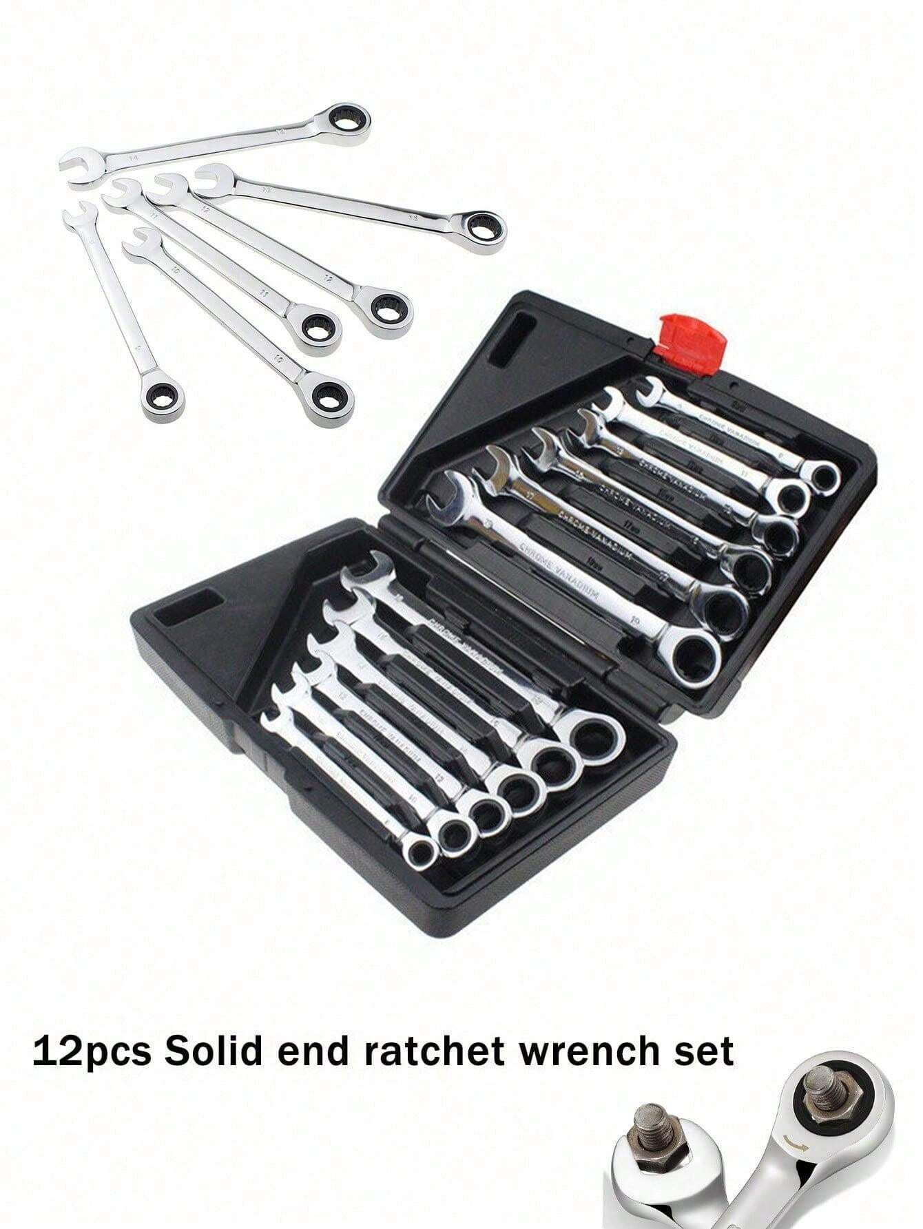 1pc 8mm-19mm Chromium Vanadium Steel Chrome-Plated Fixed Head ...