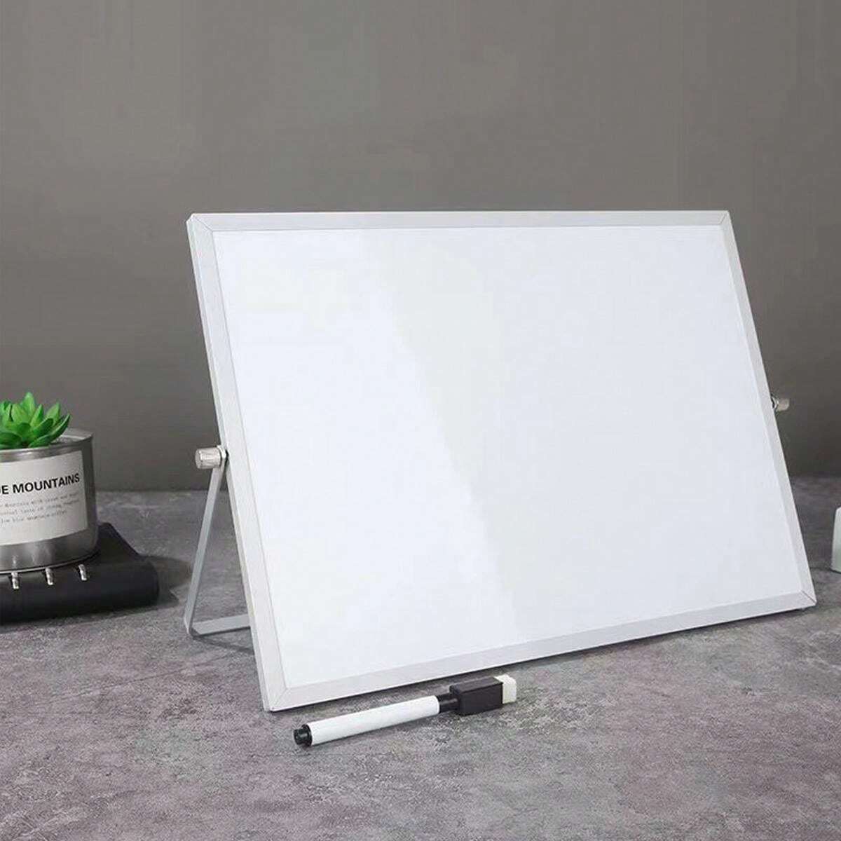 1pc Office Aluminum Alloy Frame Whiteboard, Double Sided Foldable ...