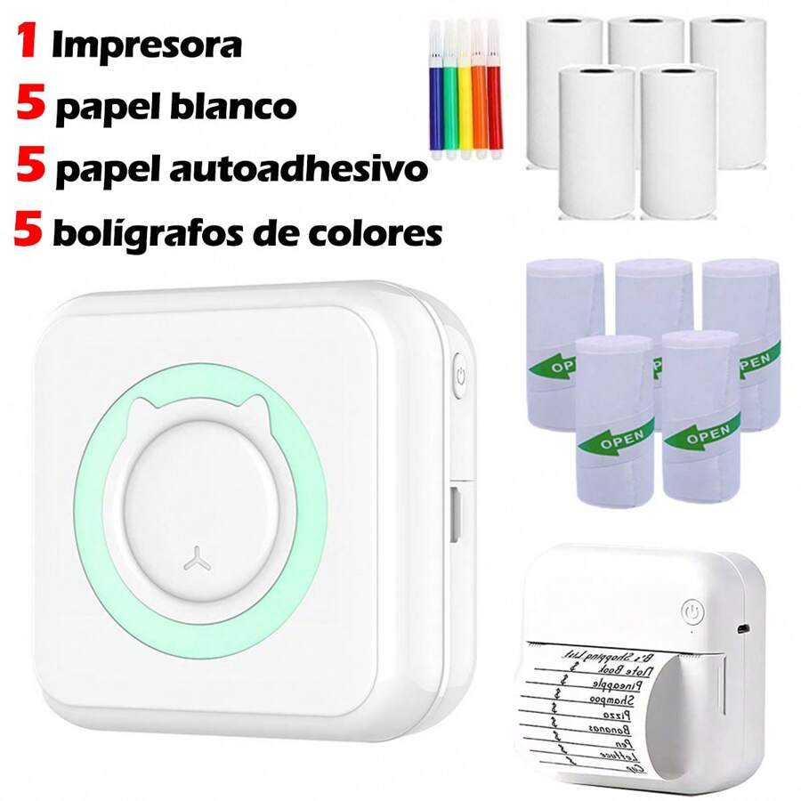 16PCS/SET Sticker Printer - Mini Thermal Printer, Sticker Maker Machine ...