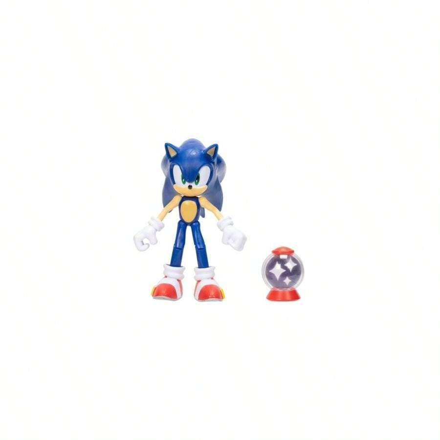 Sonic The Hedgehog 2, 4 Inch Articulated Super Sonic With Invincible ...
