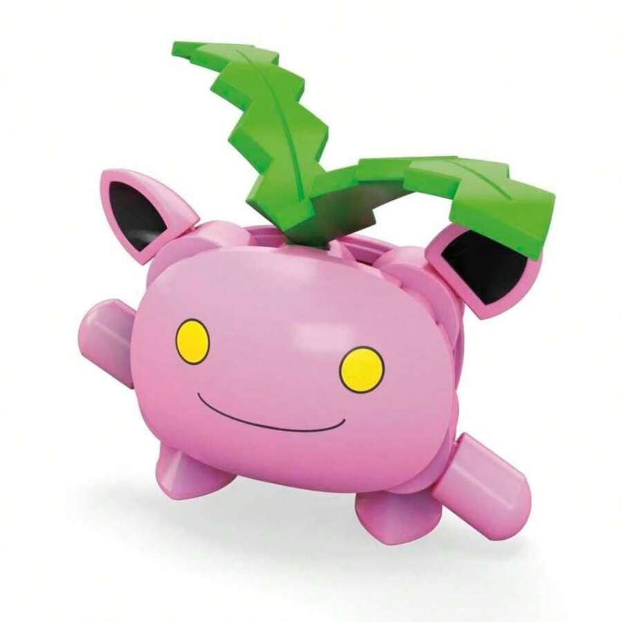 MEGA Pokemon Hoppip Action Figure Building Set With Poke Ball (21 Pc ...