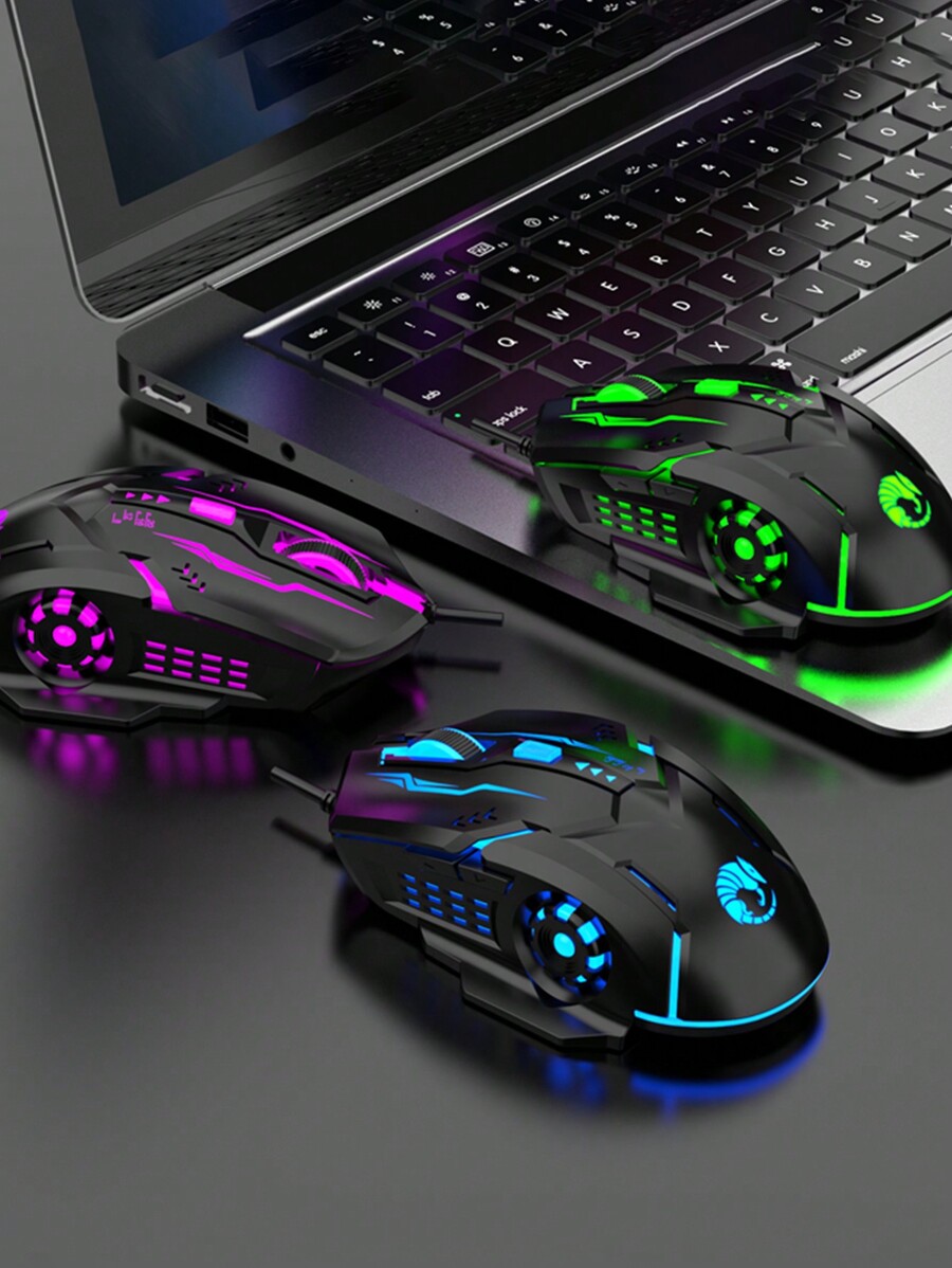 Black G702 Wired Gaming Mouse With Illumination, Ergonomic Design For ...
