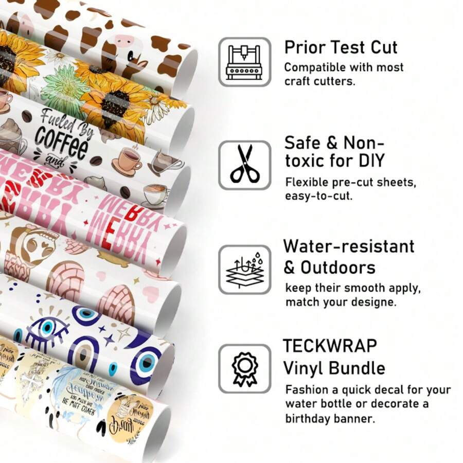 16Oz Glass Cup Sticker Coffee Leopard Print UV DTF Wrap Transfer ...