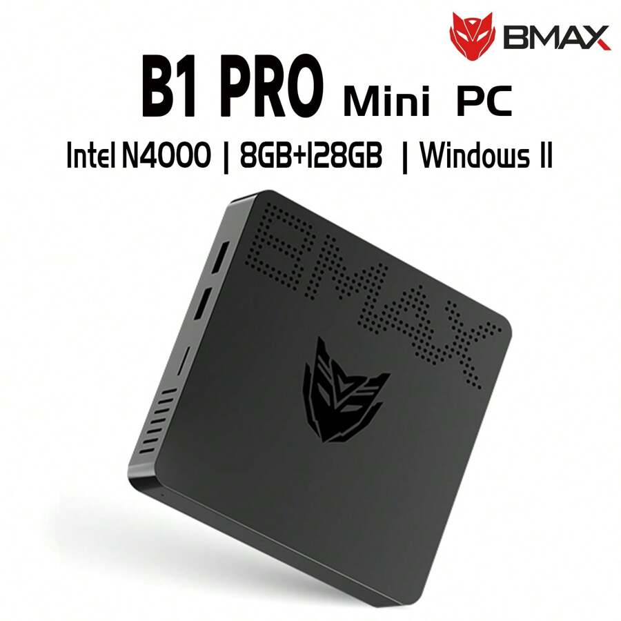 BMAX B1 PRO Mini PC Windows 11/ 8GB+128GB Intel N4000 M.2 Gniazdo ...