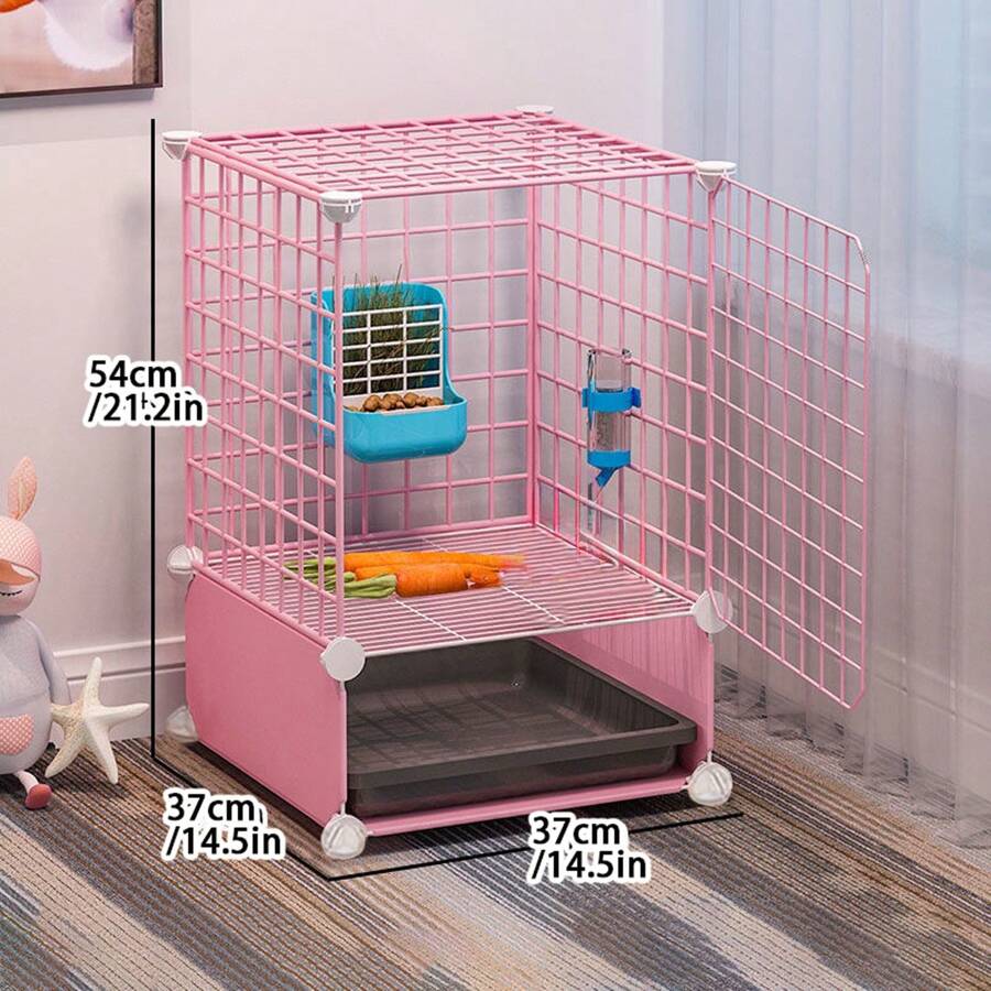 Pink Pet Playpen Rabbit Cage Indoor Small Fence Iron Wire Fence Holland ...