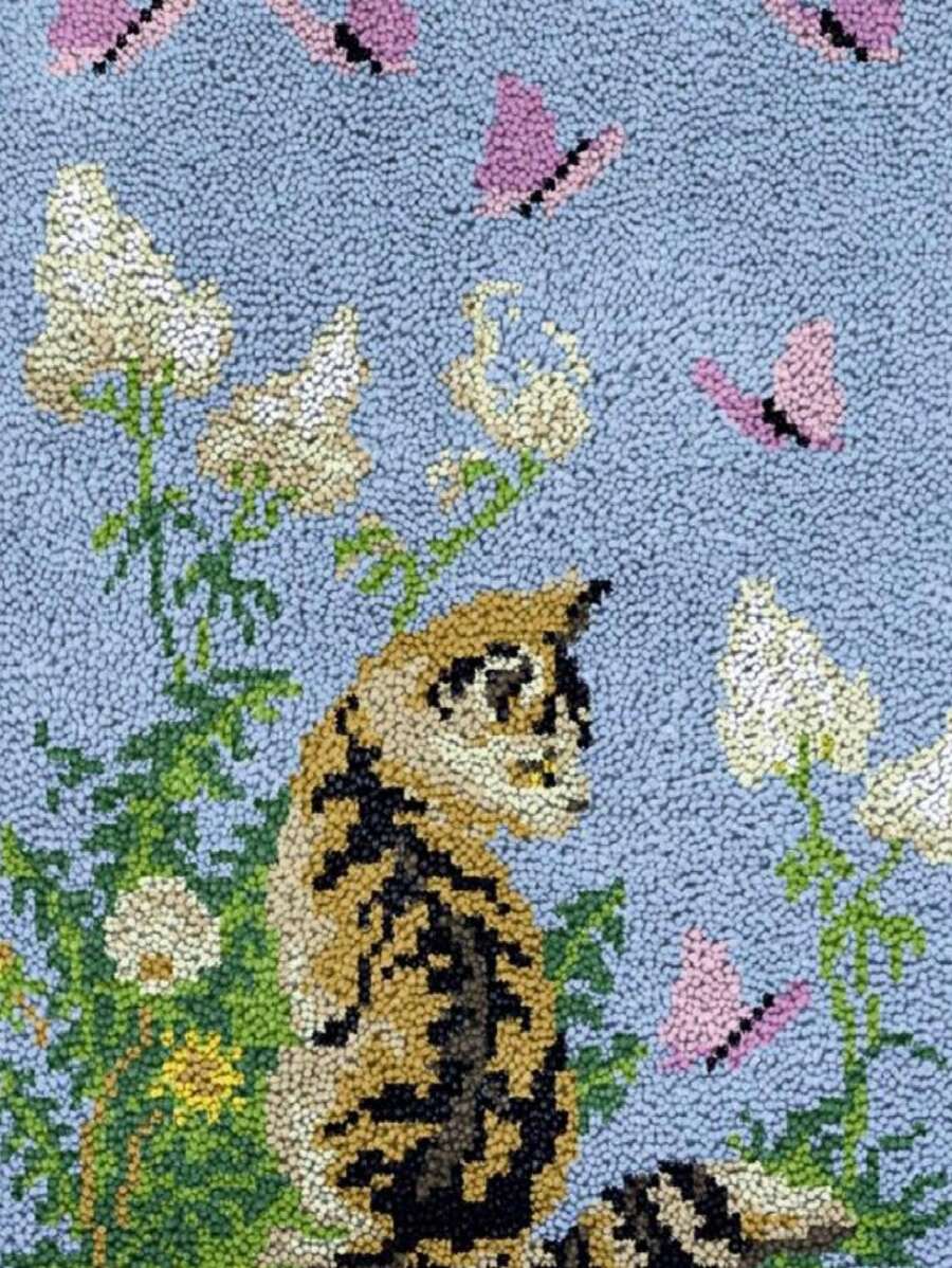 Rug Making Latch Hooking Kit | Cat Butterfies | SHEIN USA