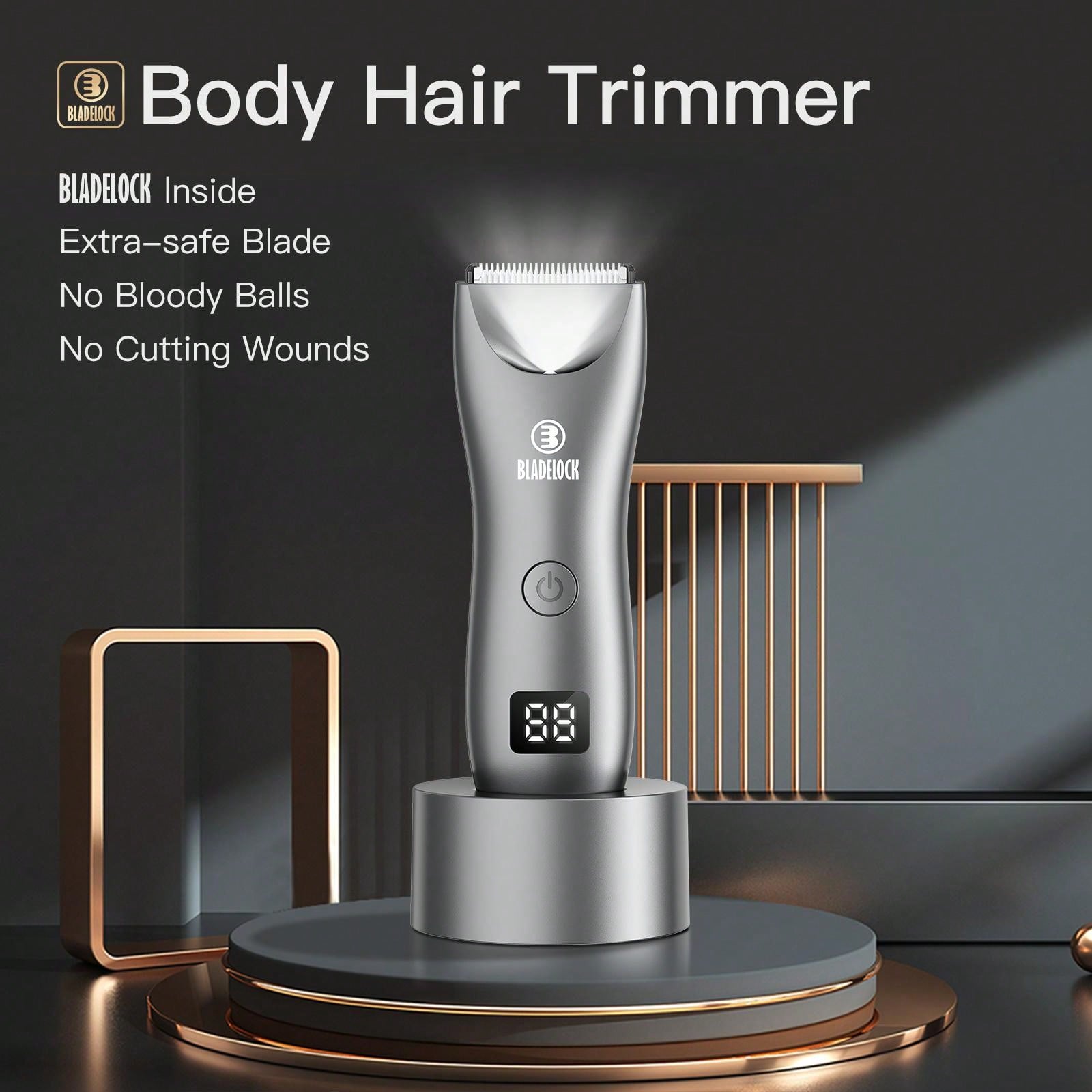 Professional Groin&Body Manscape Trimmer For Men, Electric Ball Shaver ...