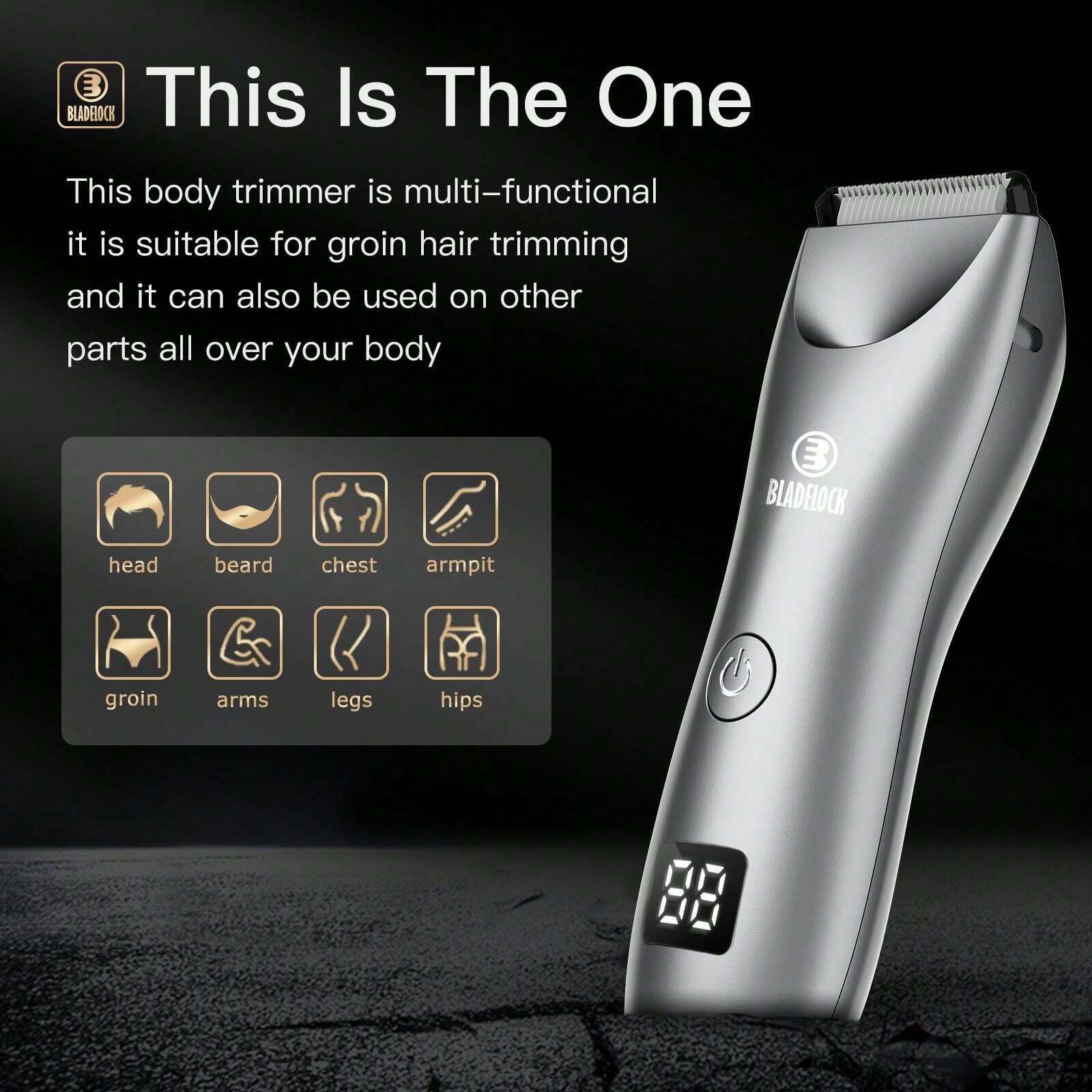 Professional Groin&Body Manscape Trimmer For Men, Electric Ball Shaver ...