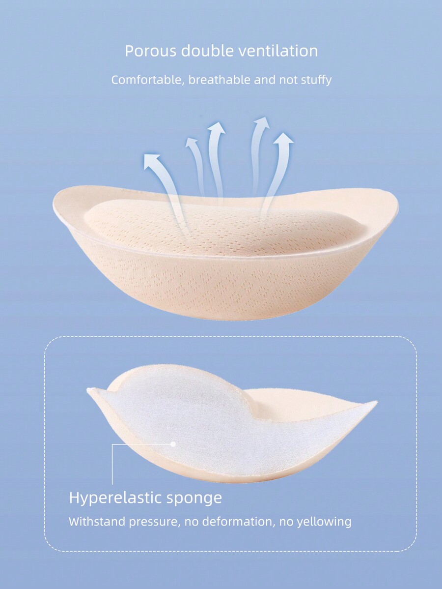 Thickened 6cm Underwear Cup, Small Breast Padding, Removable And ...