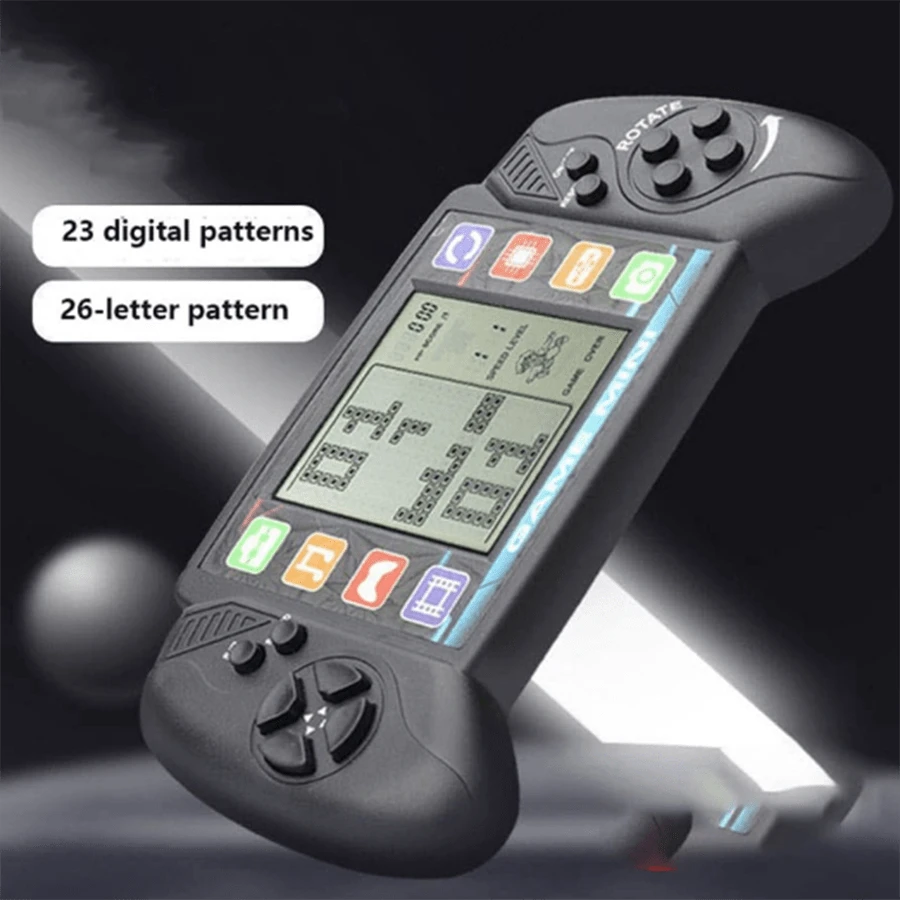 1pc 9080 Nostalgic Retro Russian Block Game Console With Large Screen ...