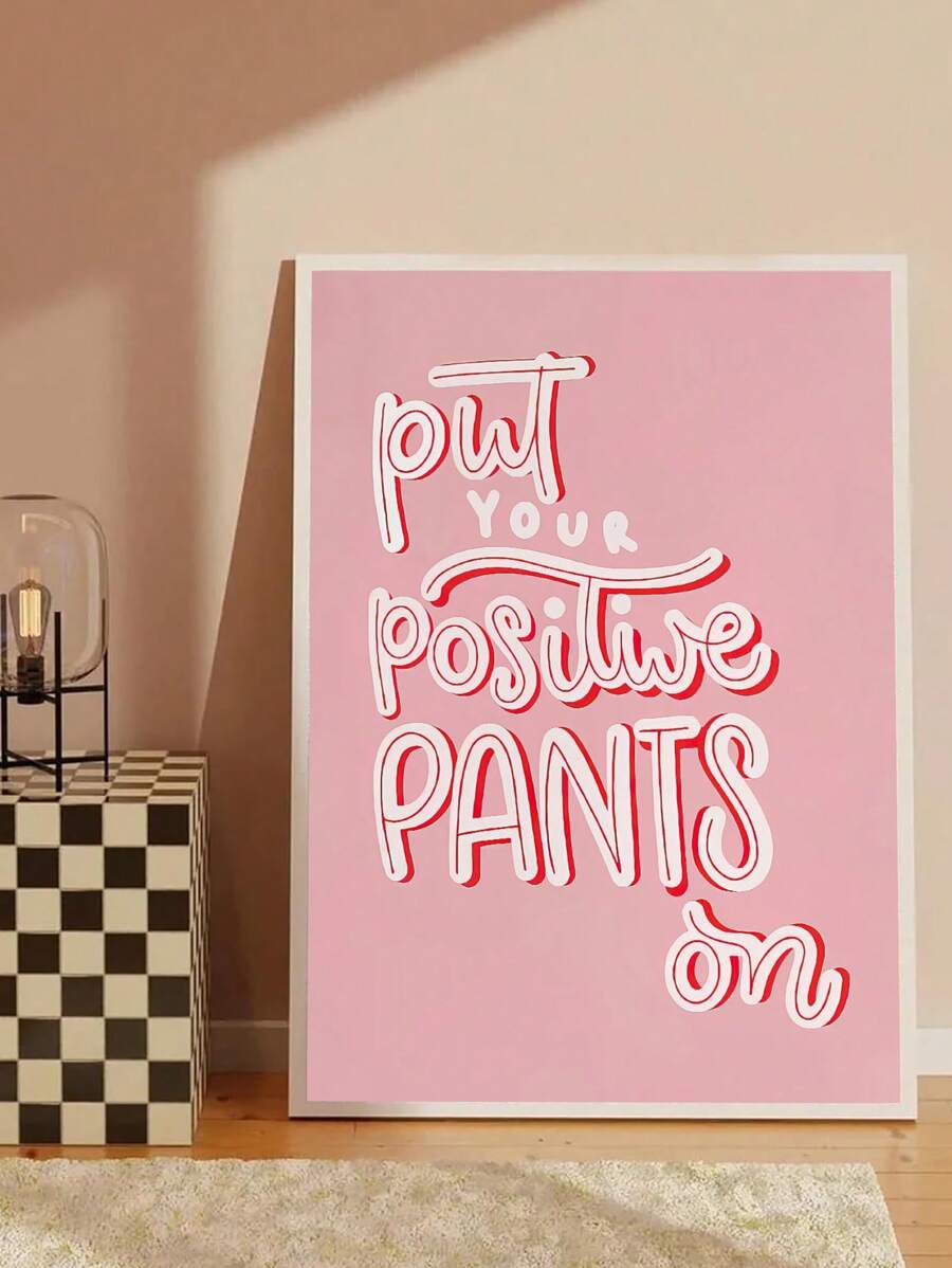 1pc Inspirational Quote Poster For Bedroom, Living Room, Study Room ...