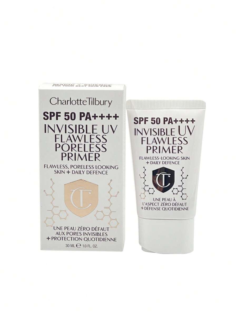 Charlotte Tilbury Invisible UV Flawless Primer SPF 50 - Shield, Hydrate ...