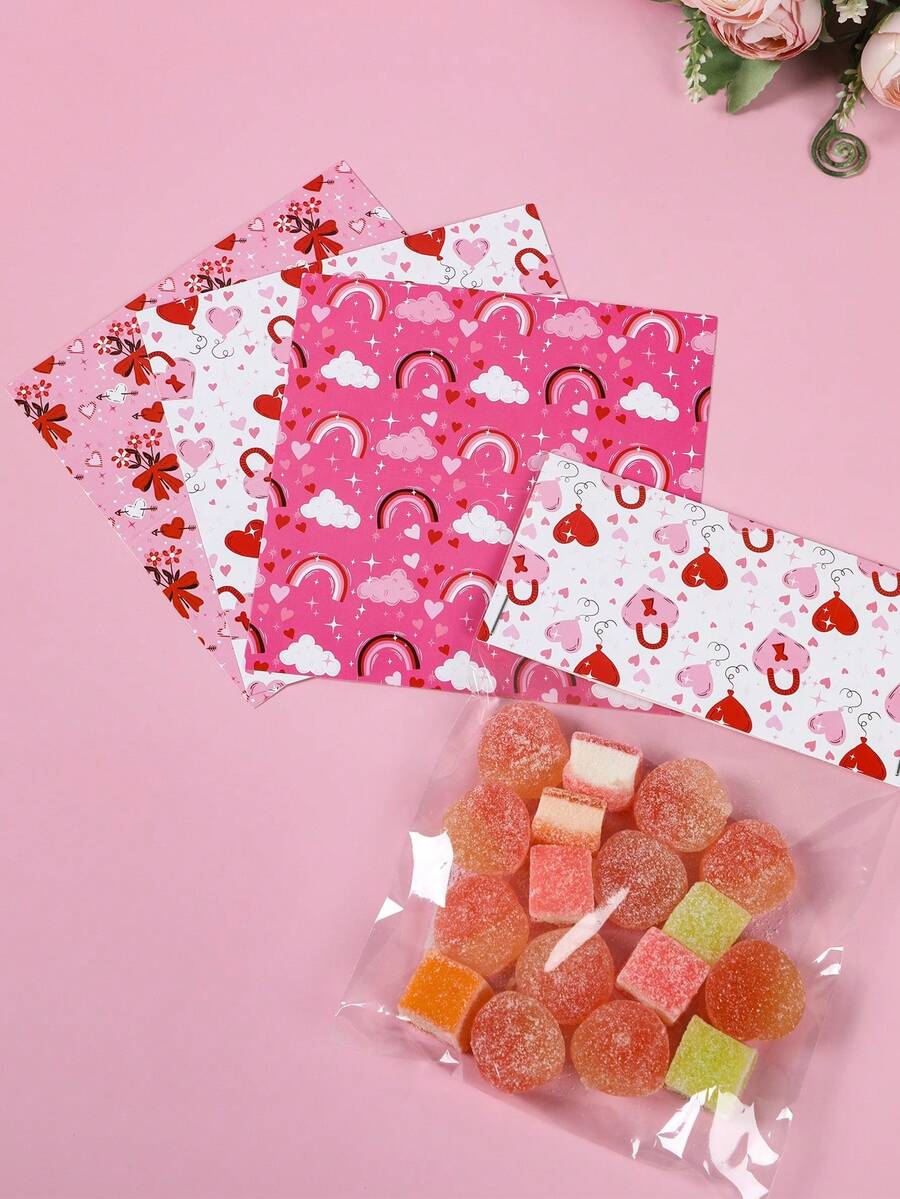 12set, 3 Different Love Style Gift Bags With Card Heads, Valentine's ...