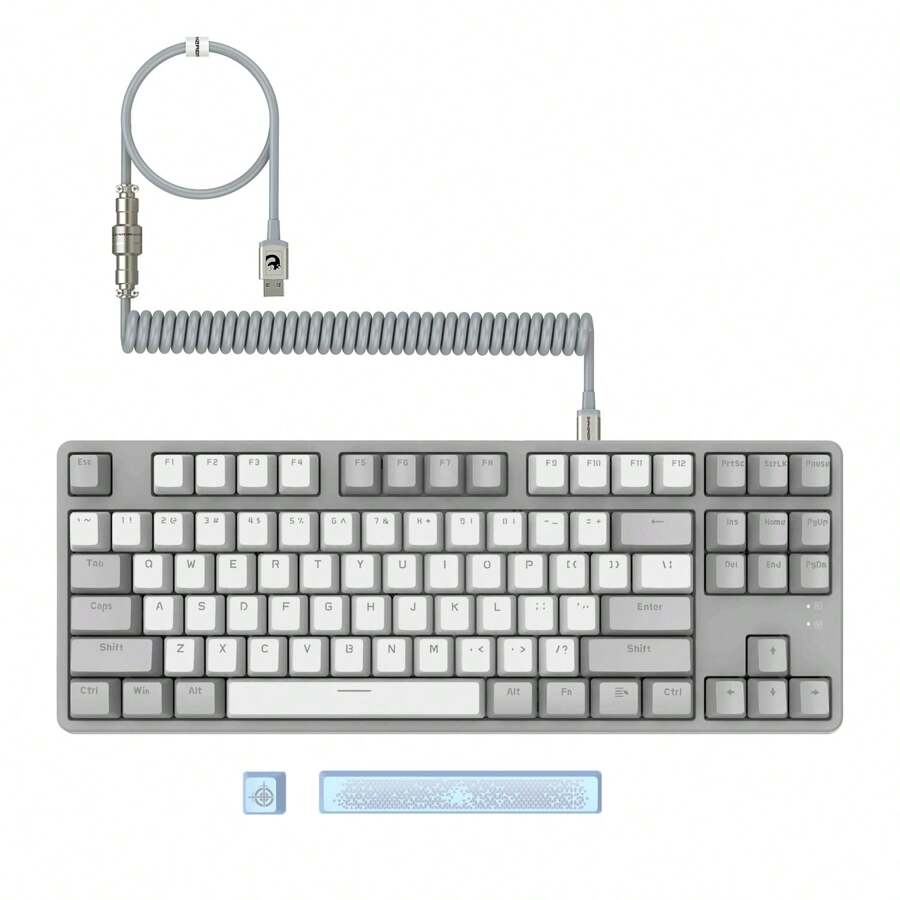 Ak873/X87 Gaming Keyboard, Rgb Backlit, Hot-Swappable, Pbt Keycaps, 75% ...