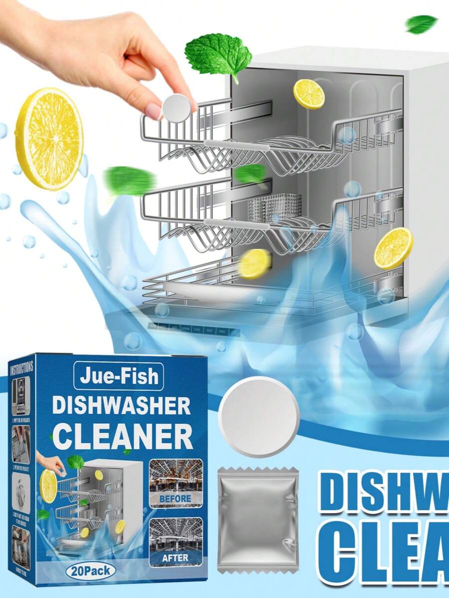 Dishwasher Cleaning Tablet, Removes Dirt, Oil Stains, And Limescale ...