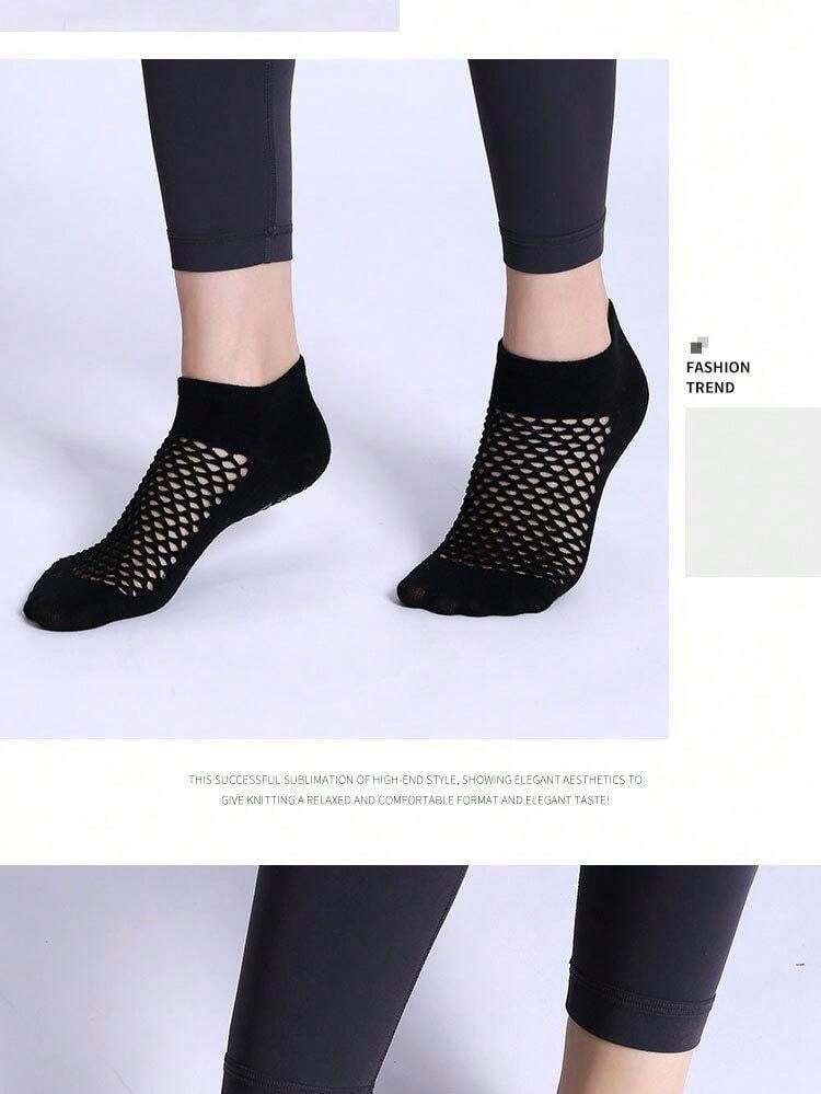 2 pares de calcetines de yoga de malla, antideslizantes profesionales ...