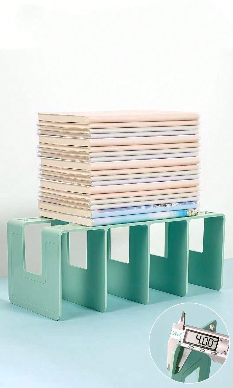 4 Layers Student Bookshelf Organizer, Freestanding Desk Storage Rack ...