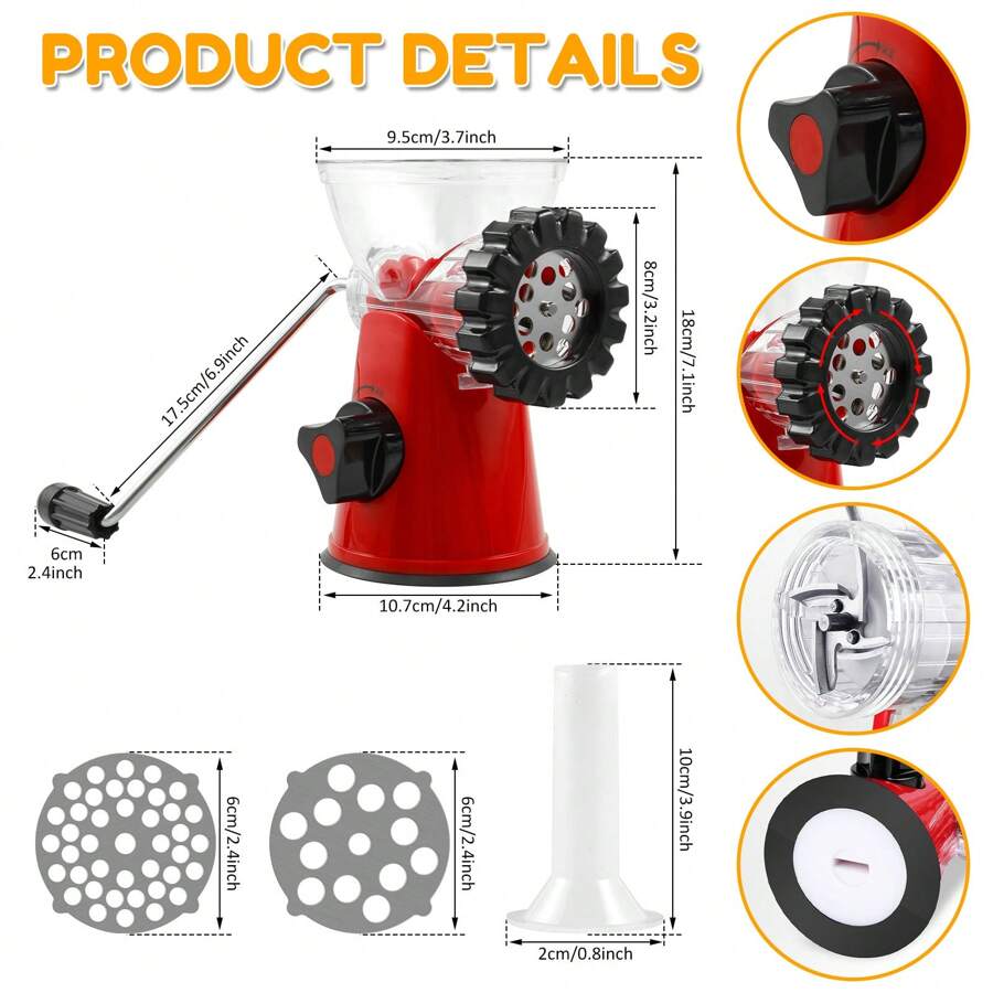 Manual Meat Grinder With Hand Crank Meat Grinder Sausage Maker Fast ...