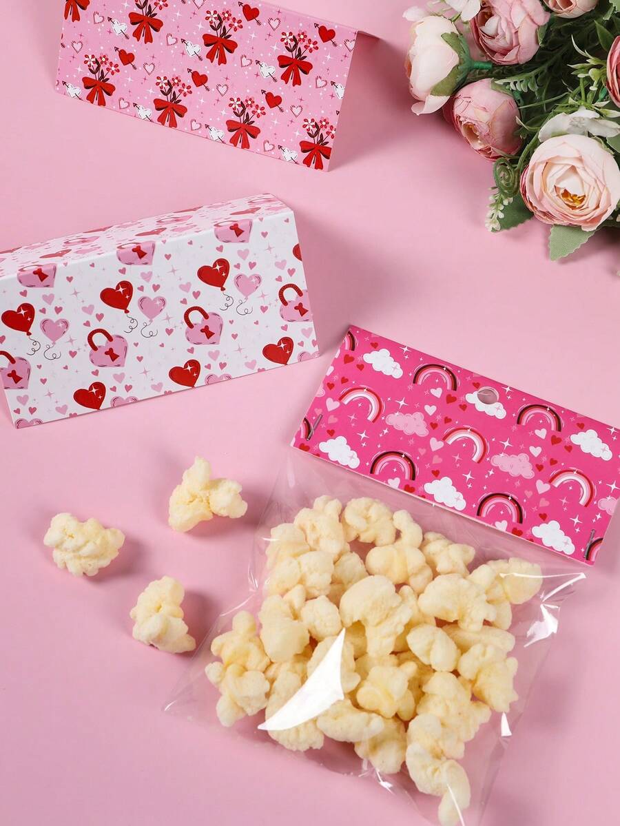 12set, 3 Different Love Style Gift Bags With Card Heads, Valentine's ...