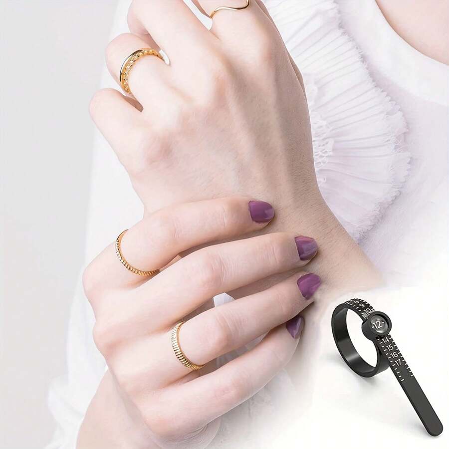 1 PC Ring Sizer, Ring Sizer Measuring Tool, Finger Size Gauge, Reusable ...