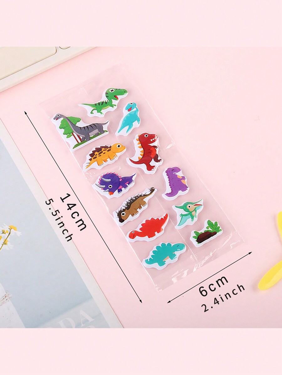 10 Sheets Random Themes 3D Stickers For Kids Toddlers, Vivid Puffy Kids ...