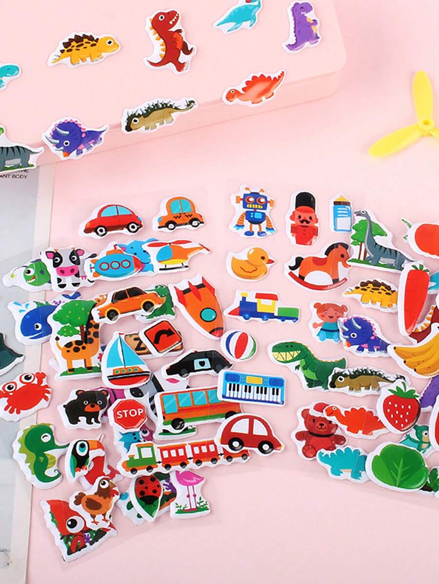 10 Sheets Random Themes 3D Stickers For Kids Toddlers, Vivid Puffy Kids ...