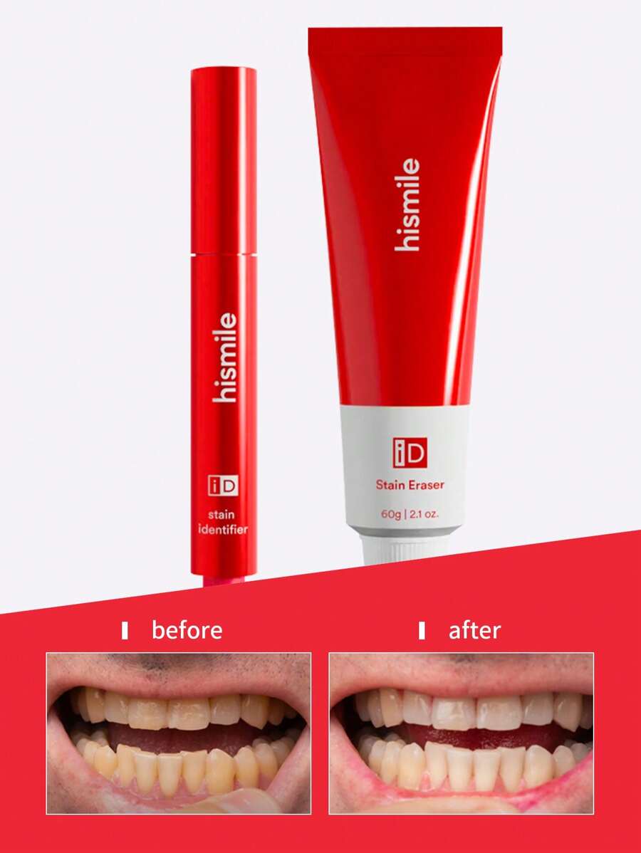 Hismile ID Stain Eraser,Polishing Toothpaste Removes Dental Plaque ...