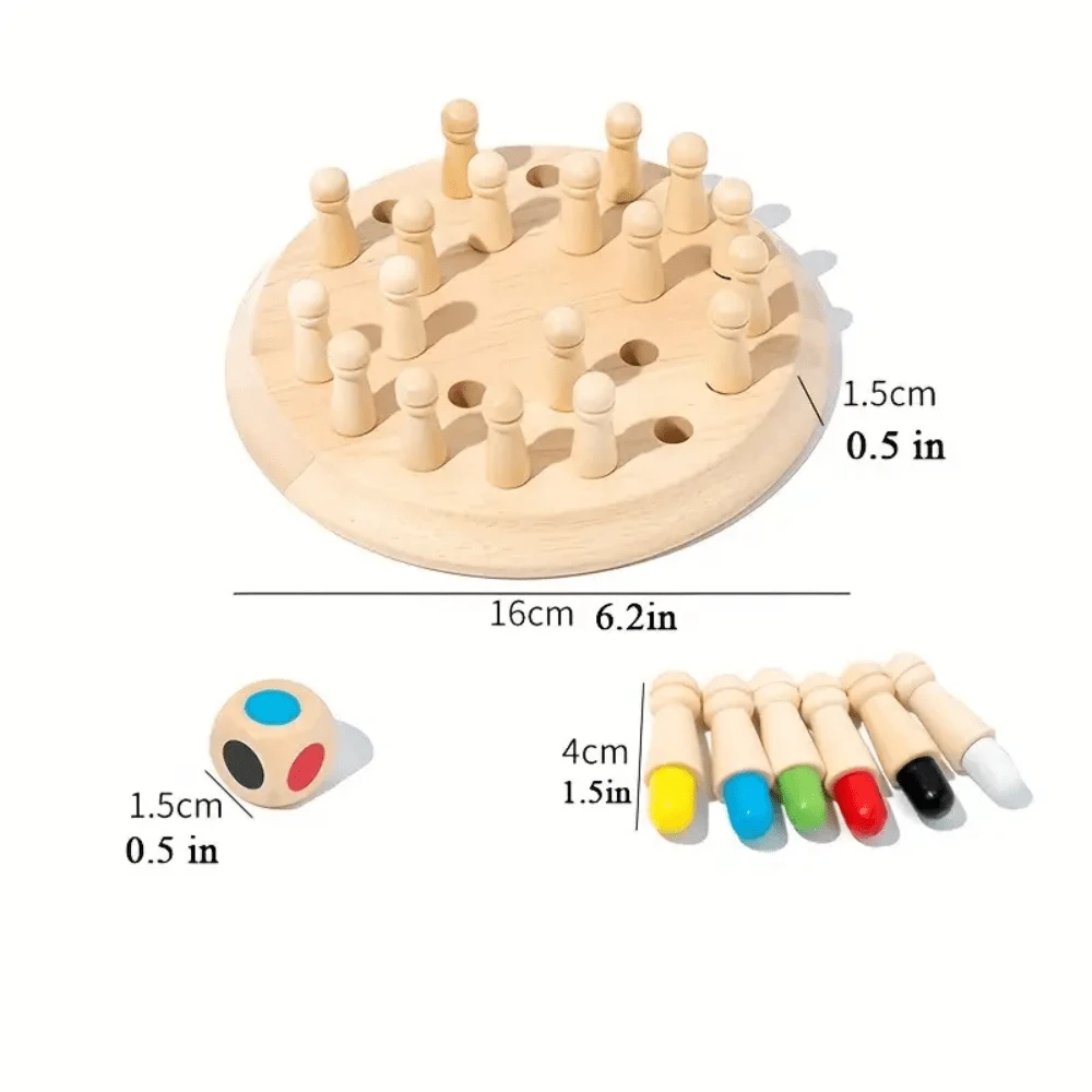 Wooden Memory Chess Sticks, Wooden Memory Match Sticks Game ...