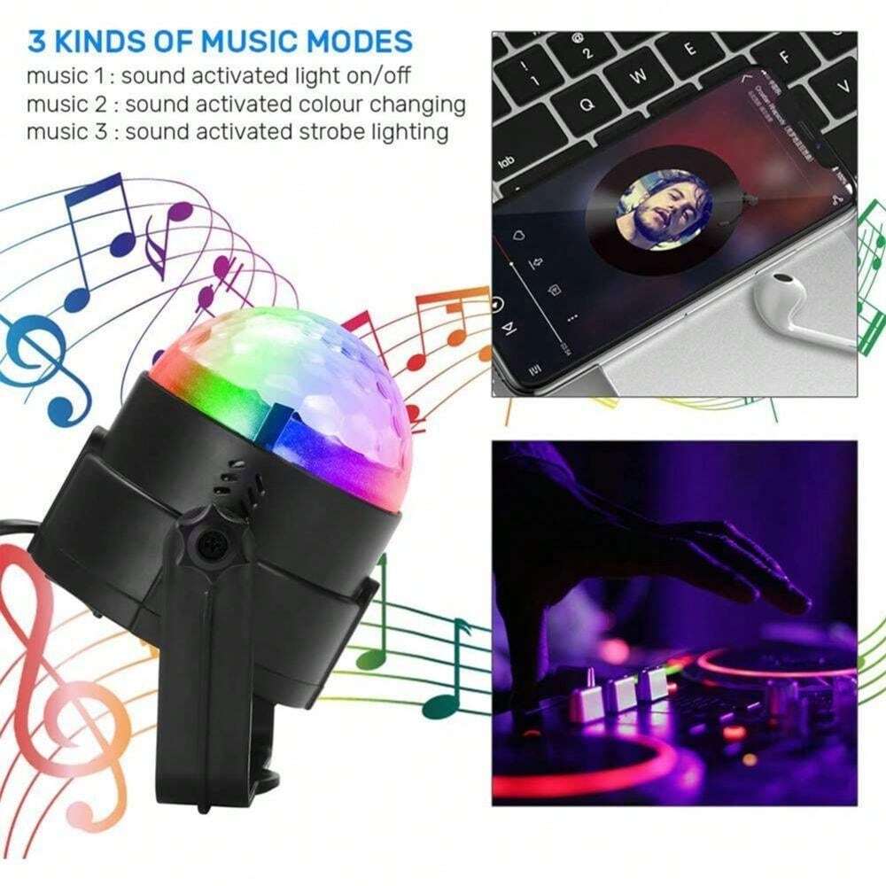 7 Colors Strobe Light Sound Activated Stage With Remote Control Disco ...