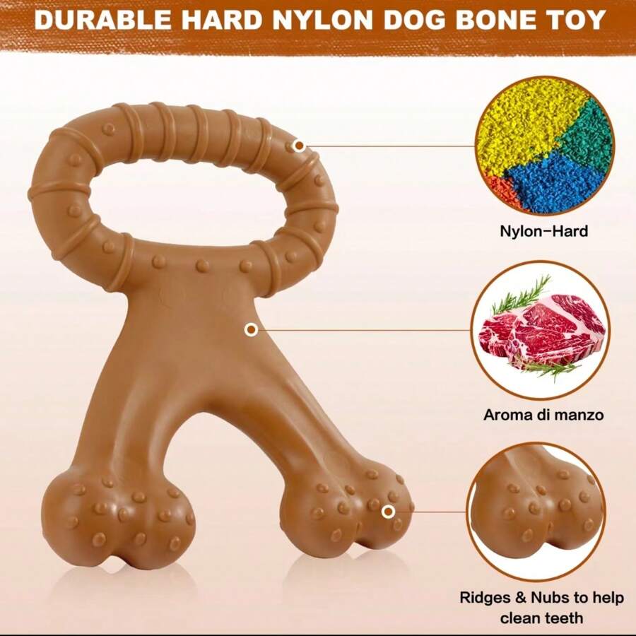 Pet's Boredom Reliever Interactive Nylon Beef Flavored Molar Stick Dog ...