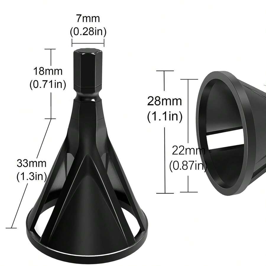 1pc Steel Deburring Chamfer Hexagonal & Bolt Edge Trimming Circular ...