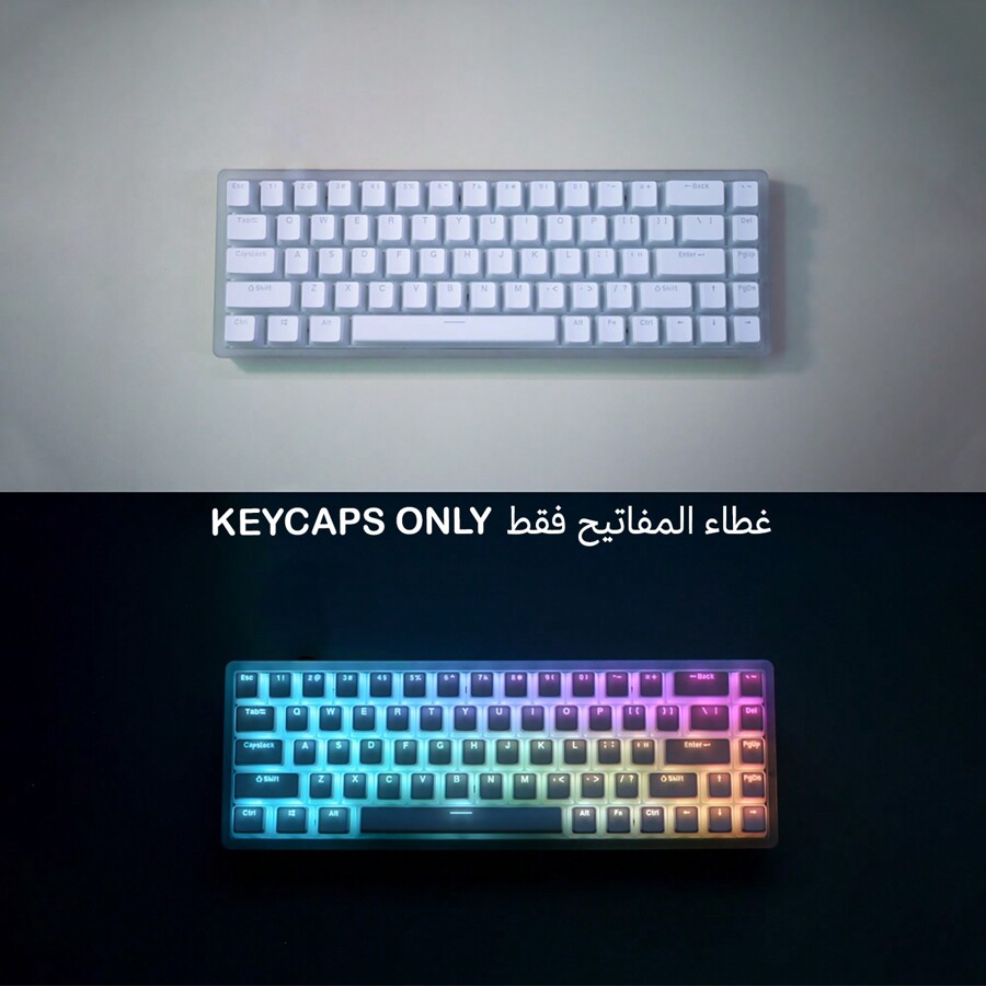 130 Keys White Translucent Pudding Keycaps PBT Material OEM Profile ...