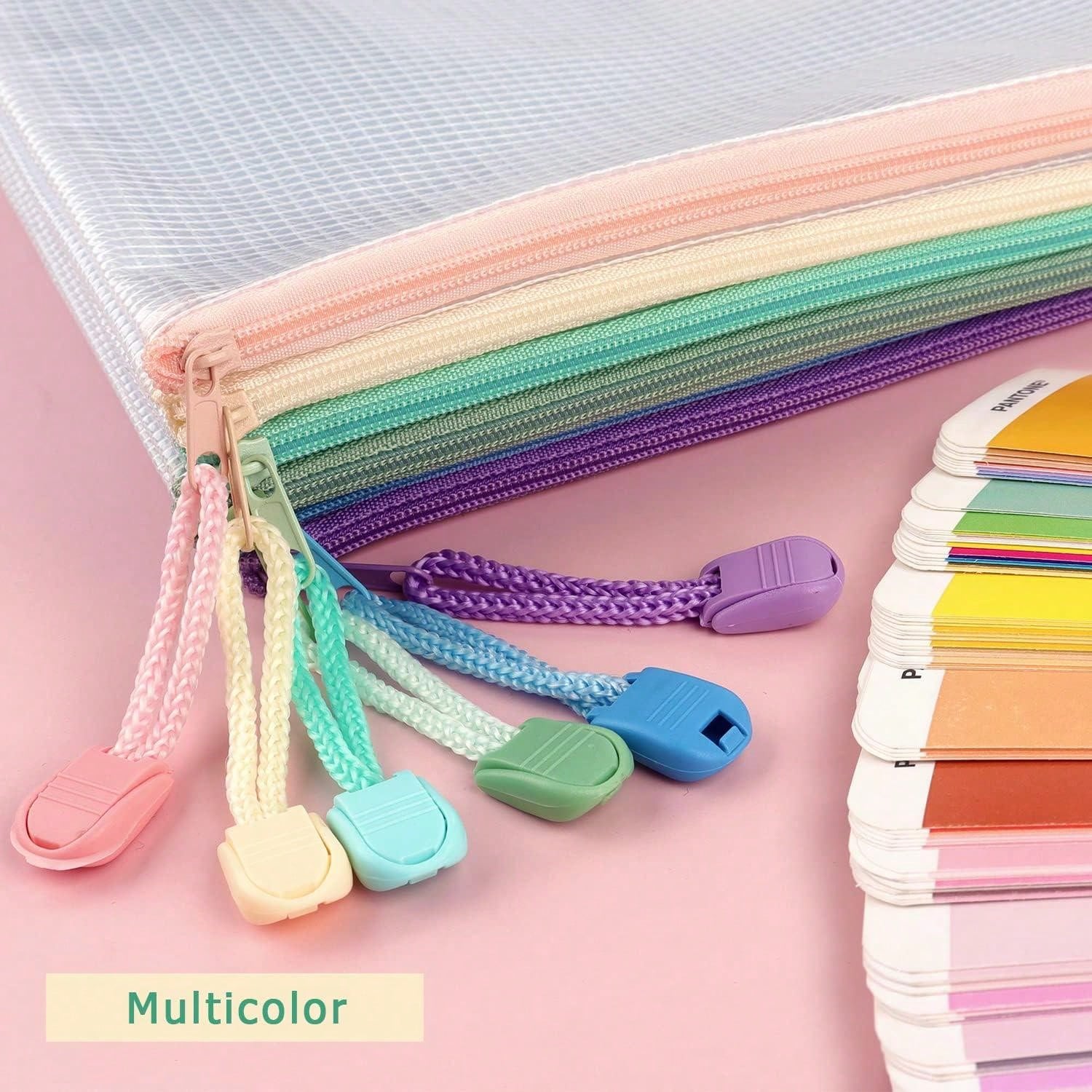 5 Peças Bolsa De Arquivo Portátil Bolsa Com Zíper De Malha, Bolsa De ...