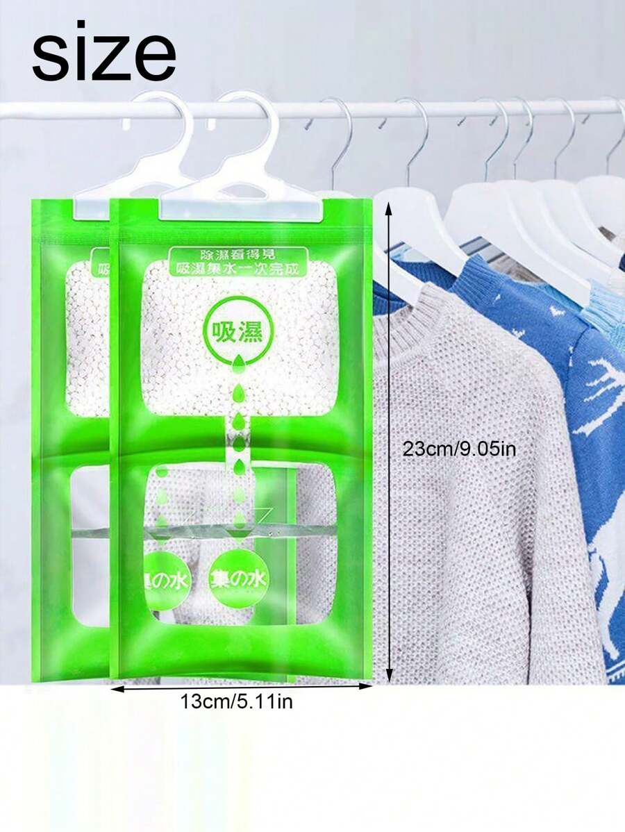 1pc Moisture Absorber Hanging Bag For Wardrobe, Closet, Bathroom; Anti ...