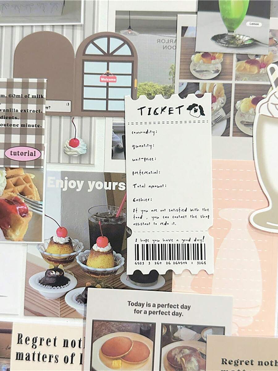 Aesthetic Stickers For Journaling, Scrapbook Stickers Journaling ...