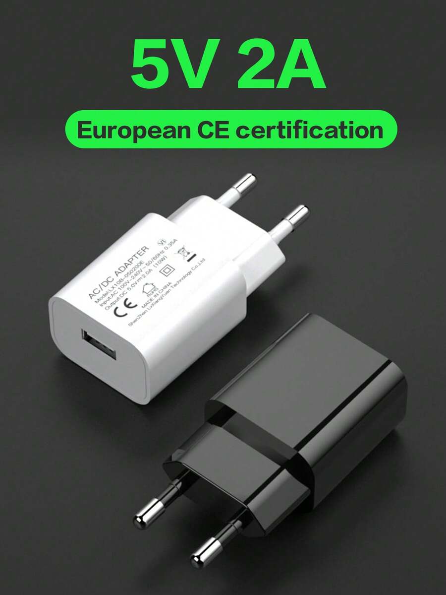 5V2A European CE Certified Fast Charging Charger Head, Humidifier, Beauty Instrument, LED ...