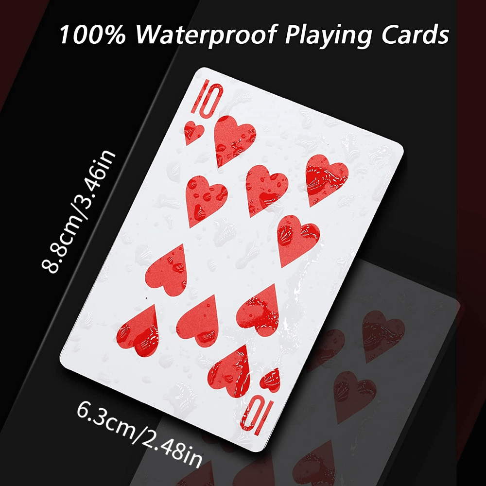White Playing Cards Waterproof PVC Playing Cards With Box For Party ...
