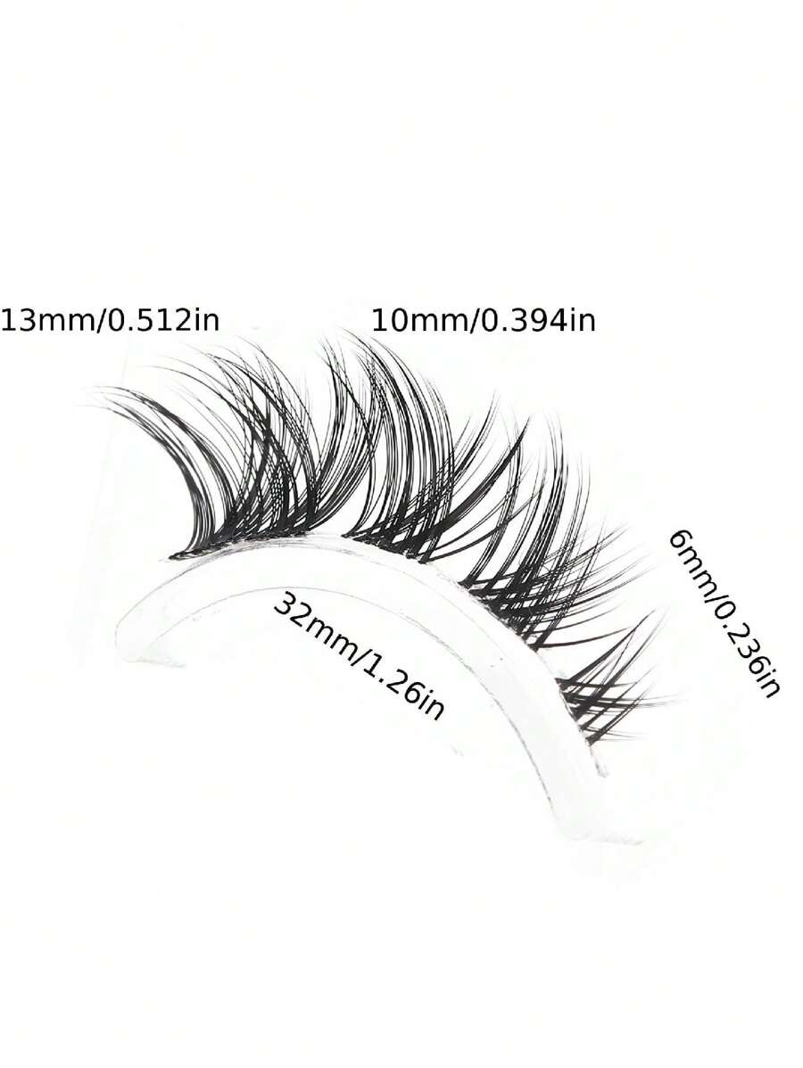 5 Pairs Faux Mink Volumes Fake Lashes,Cat Eye Strip Lashes Fairy Style ...