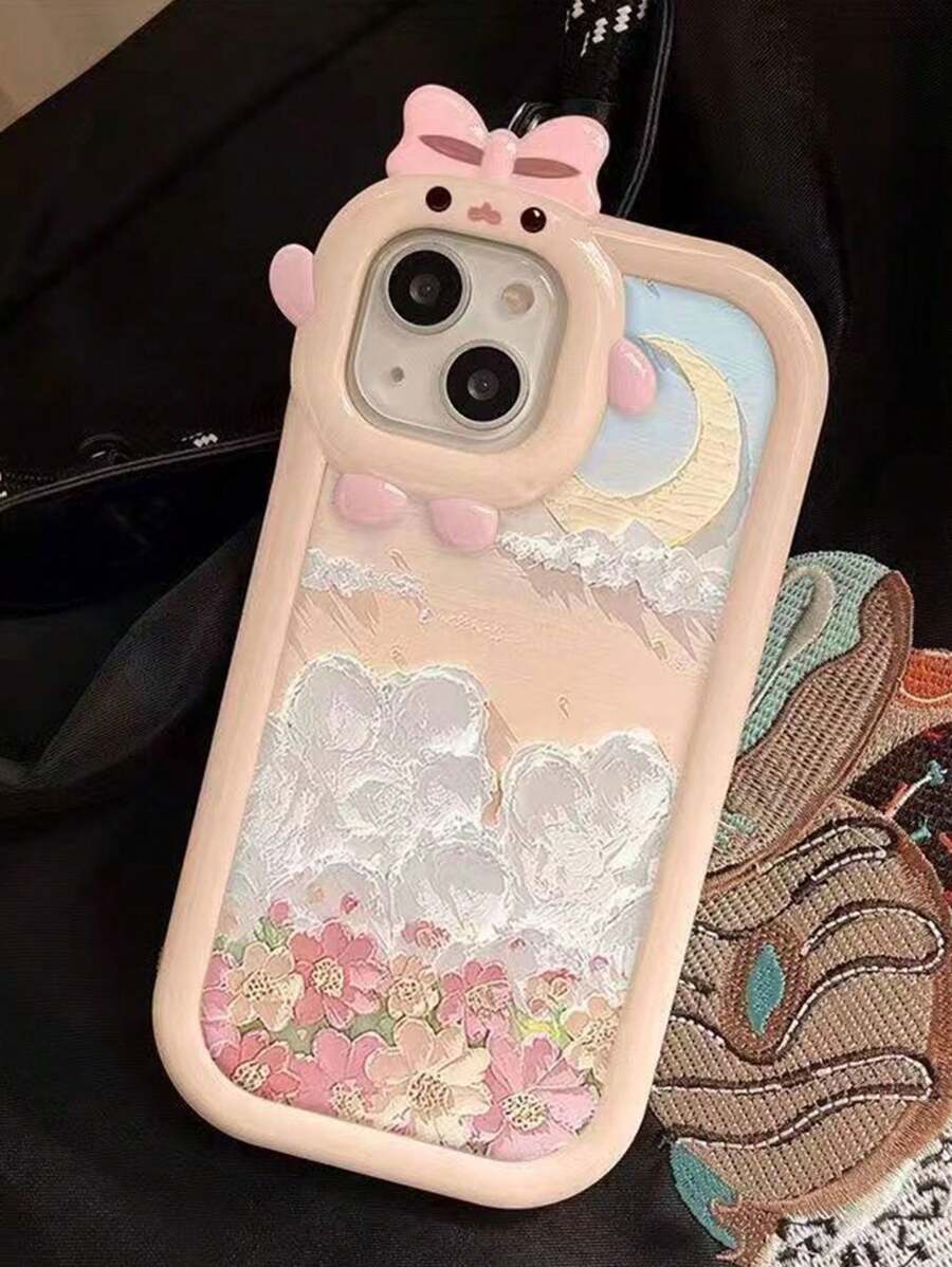 Summer 1pc Cartoon Little Monster Phone Case Compatible With Apple ...